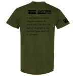 Zastava 2A T-shirt Green side logo - Zastava Arms USA